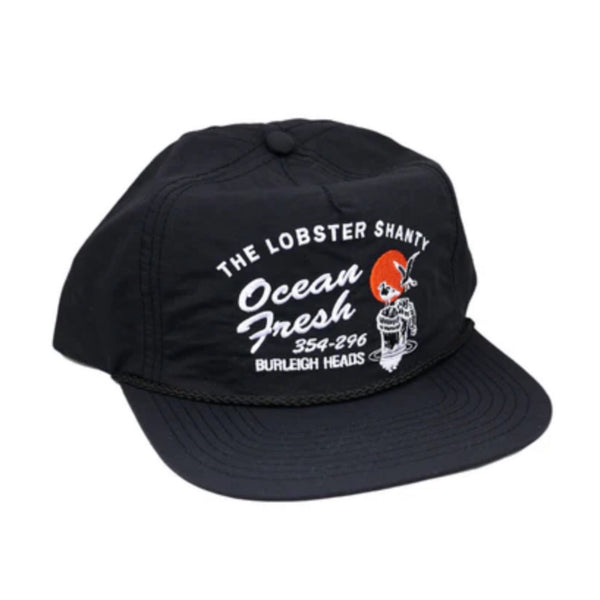 Lobster Shanty - Ocean Fresh - Black Nylon Cap – Green Folk Botany Shop