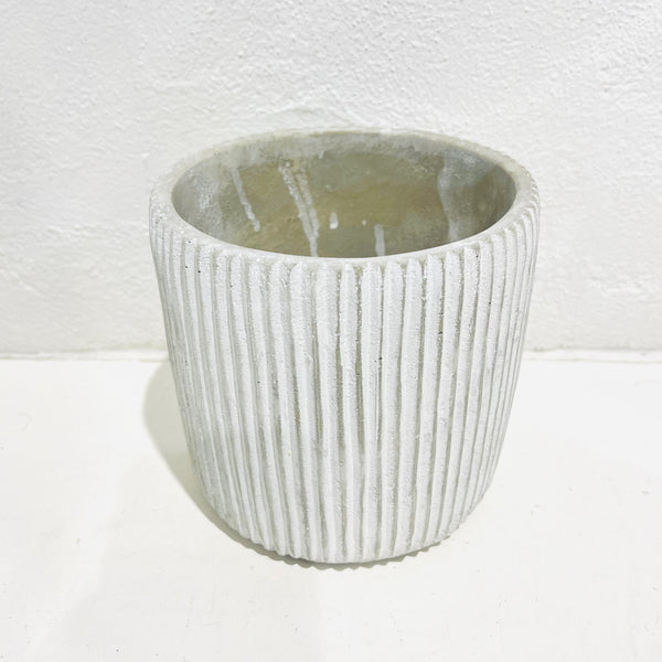 Amelia Cylinder Pot - Grey – Green Folk Botany Shop