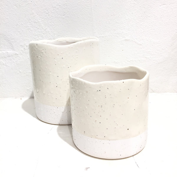 Tai Ceramic Pot - Ivory – Green Folk Botany Shop