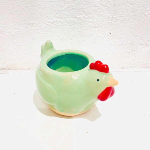 Chicken Planter - green – Green Folk Botany Shop